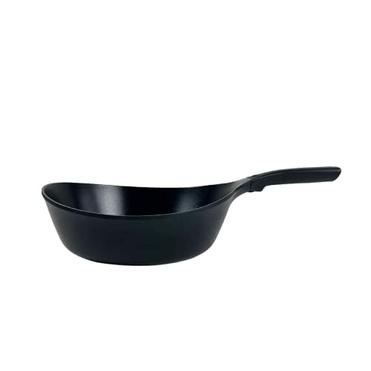 Neoflam 11" Vulcan All Black Profeesional Chef Wok | Stovetops and Induction, Nonstick T-Coating | Made in Korea (11" Wok)