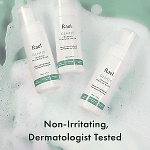 Rael Feminine Wash, Foaming Cleansing Wash - pH Balance Intimate Wash Women, Unscented, Sensitive Skin, All Skin Types, Vegan, Cruelty Free (5oz, 2 Pack)