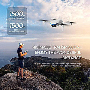 RKSTD Foldable FPV RC Drone For Adults Beginners And Kids; Voice Gesture Control RC Quadcopter With HD WiFi Camera, Brushless Motor, Auto Hover, Waypoint Flying