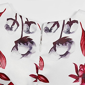 Christening Embroidery Tulle Birthday Christmas Easter Flower Teen Big Girl Dress Princess Formal Prom Tutu Ball Gown 8T 9T (Burgundy 150)