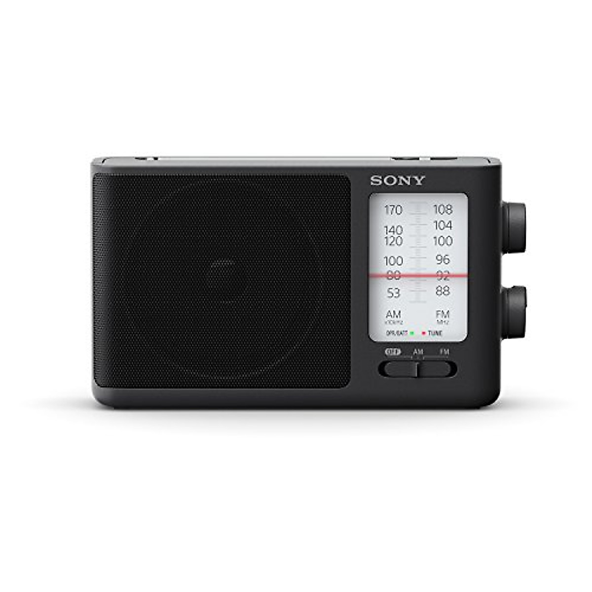 Sony ICF-506 Analog Tuning Portable FM/AM Radio, Black, 2.14 lb