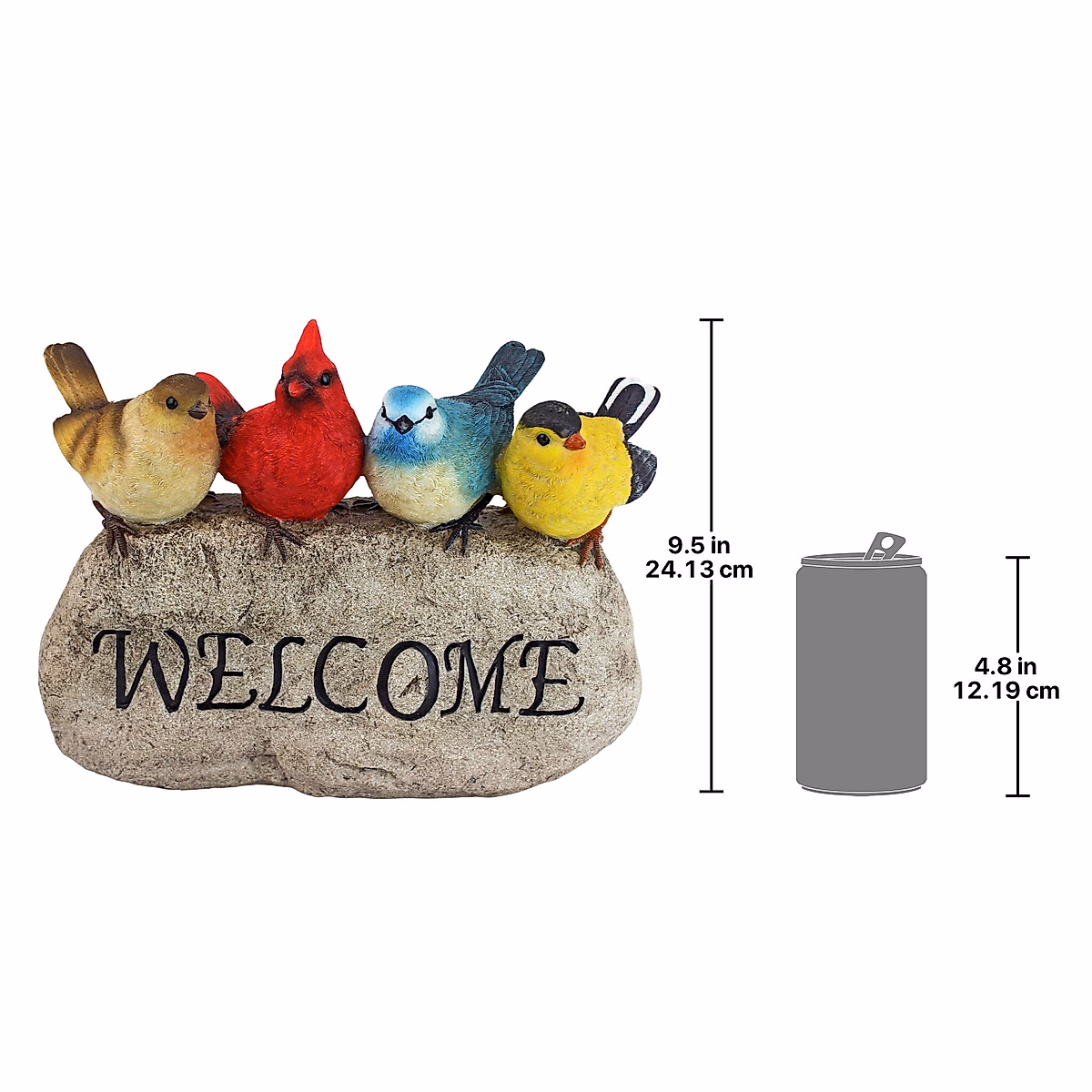 Design Toscano Birdy Welcome Garden Stone Statue: Large