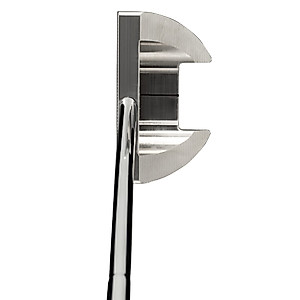 Bell Putters N-365 No-Offset Center Shaft Half-Mallet Golf Putter + Tacki-Mac Jumbo Flat Top Grip (Right, 34)