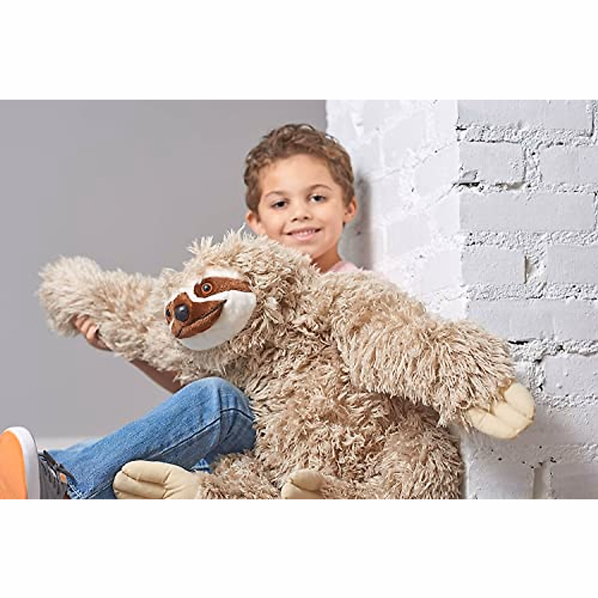 Wild Republic Jumbo Sloth Plush, Giant Stuffed Animal, Plush Toy, Gifts for Kids, 30 Inches