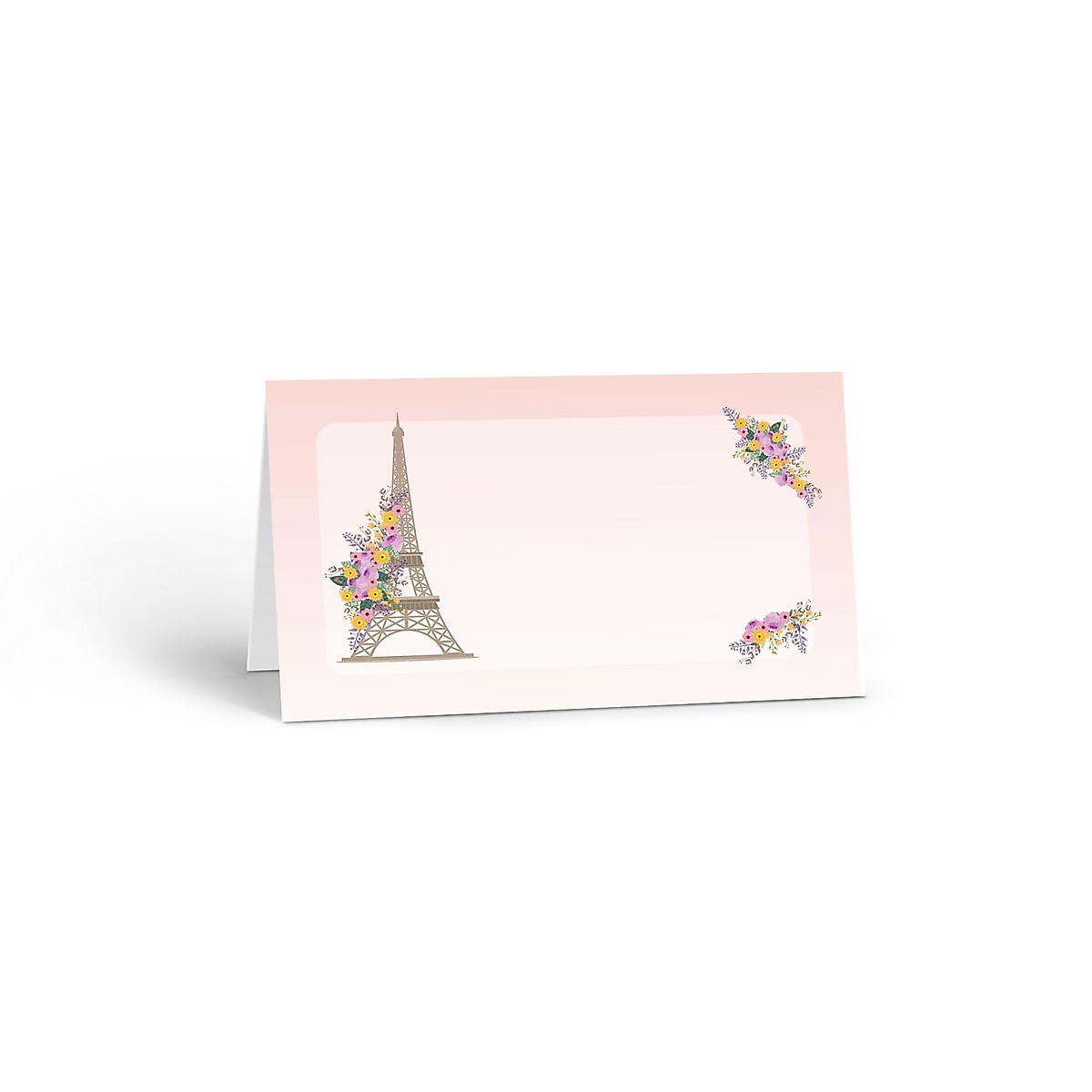 Stonehhouse Collection | Eiffle Tower Themed Birthday Table Tents | Paris Party Place Card Holders | Paris Celebration | 25 Count (Eiffle Tower)