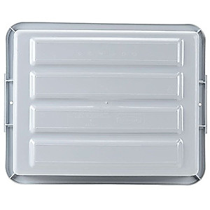 Rubbermaid Commercial Bus/Utility Box, 17.3-Inch X 7-Inch X 21.5-Inch, Gray (335192Gray)