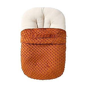 Newborn Lounger Cover, Minky Removable Slipcover for Baby Boy Girl Snugly Fits for 29 x 17 x 4 inches Infant Padded Lounger, Premium Quality Microfiber, Ultra Soft Comfortable (Pumpkin Spice)