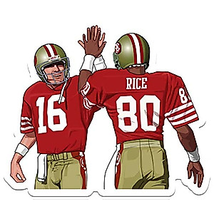 1 Football Sticker - One 4 Inch WaterProof Vinyl - Decal For Water Bottle Flask Skateboard Laptop etc - Sports Sticker