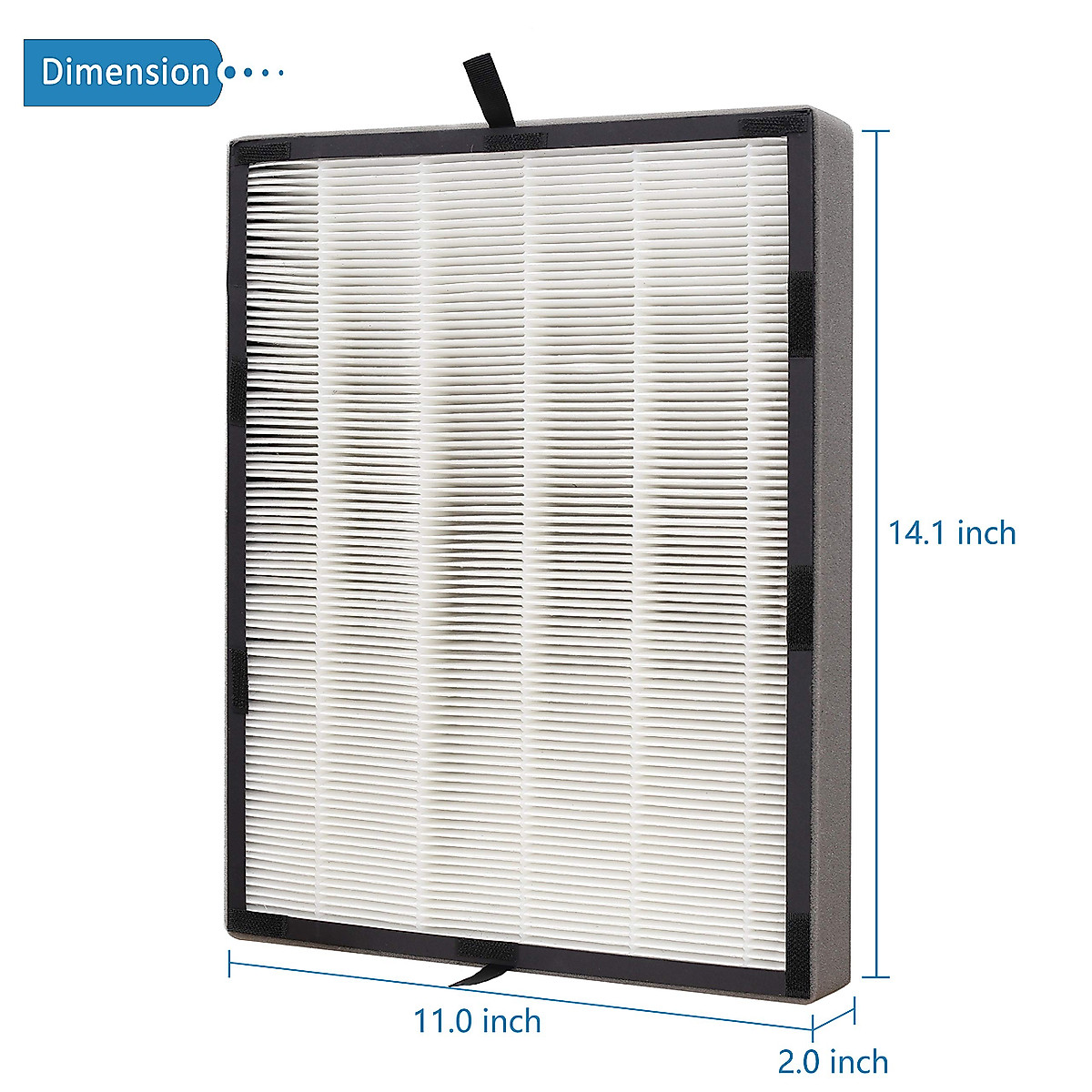 Rioche Premium H13 HEPA-Odor Replacement Air Filters, Compatible with Alen BreatheSmart 45i or Flex Air Purifier, Compare to Part NO. B4-Fresh (Old Part Number FL40), 1 HEPA&1 Carbon Pre-filter