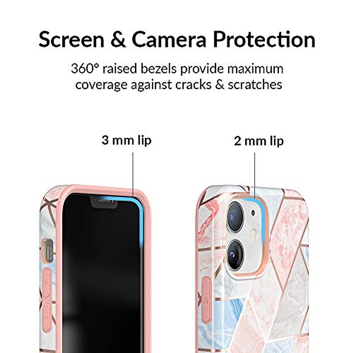 Velvet Caviar Compatible with iPhone 11 Case [8ft Drop Tested] w/Microfiber Lining - Cute Protective Phone Cases for Women - Funda para iPhone 11 (Geometric Marble)