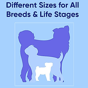 Pawtitas Dog Collar for Extra Small Dogs Adjustable Dog Collar Heavy Duty Waterproof Collars for Dogs with Quick-release Buckle - Blue Dog Collar for Extra Small Breeds