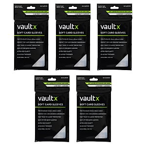 Vault X Soft Trading Card Sleeves - 40 Micron High Clarity Penny Sleeves for TCG (1000 pack)