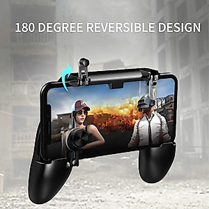 Newseego Mobile Game Controllers, iOS & Android Controller, Aim Trigger Fire Buttons L1R1 Shooter Sensitive Joystick, Portable Controller Gamepad with Triggers (Latest Upgraded Version)