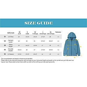 SPACE VENTURE Kids zip up hoodie, boys fleece Sweatshirts for toddler and teen girls 11-12Y (WHITE,XL)