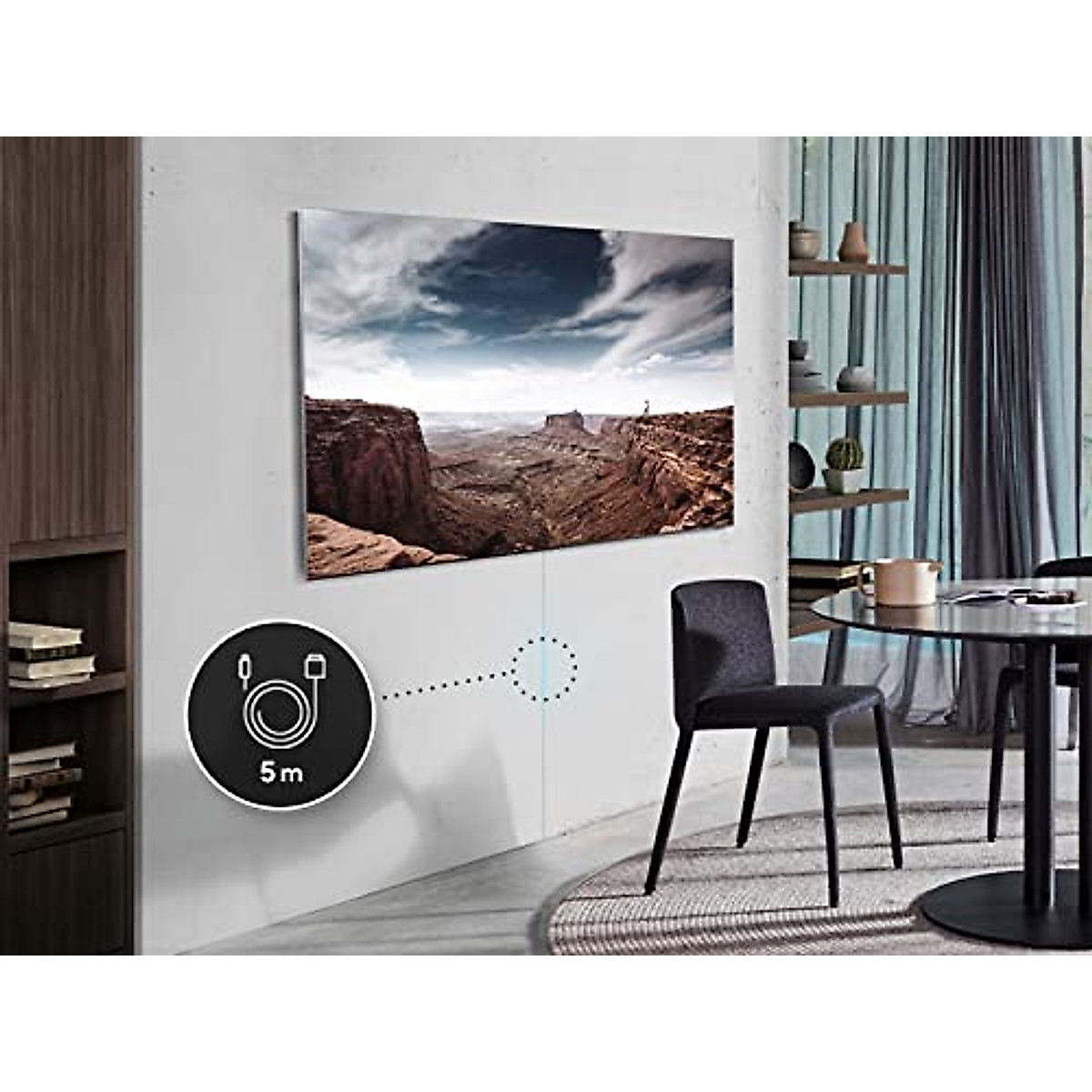 SAMSUNG 75-Inch Class Frame Series - 4K Quantum HDR Smart TV with Alexa Built-in (QN75LS03AAFXZA, 2021 Model)