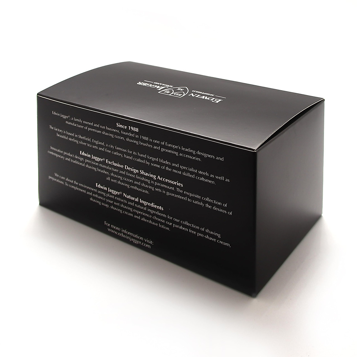 Edwin Jagger S81M587AMZ Imitation Ivory & Nickel Classic Shaving Set with Pure Badger Shaving Brush and Mach 3 Razor for Shaving Cream or Soap for Men