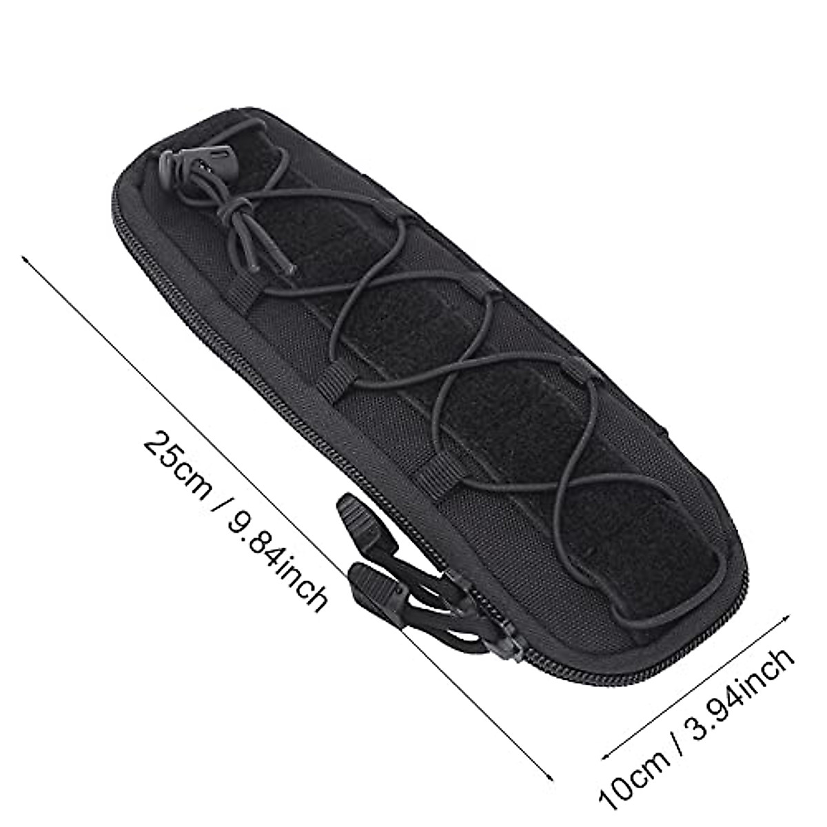 Gaeirt Army Knife Cover Bag, Practical Nylon Knife Cover Bag Lightweight Portable Protective for Camping for Fishing(Black Large)