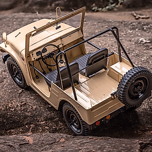 Fms 1/6 Jimny LJ10 RC Crawler 4WD 15KM/H Official Licensed Model Car Hobby Grade Remote Control Vehicle with LED Lights 4-Ch 2.4GHz Transmitter Included for Boys and Adult…