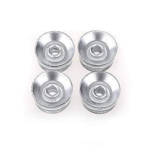 Imperial Inch Size Control Speed Knobs for USA Made Les Paul Style Electric Guitar 4 Knobs (Chrome)
