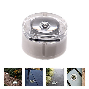 Uonlytech Solar-Powered Yard Lamp Underground Ground Buried Light Outdoor Solar Garden Easy Install Red Waterproof