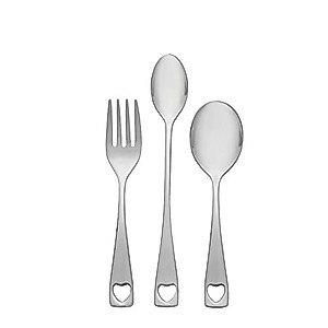 Oneida Little Love 6 Piece Fine Flatware Progress 18/10 Stainless Steel, Silverware Set