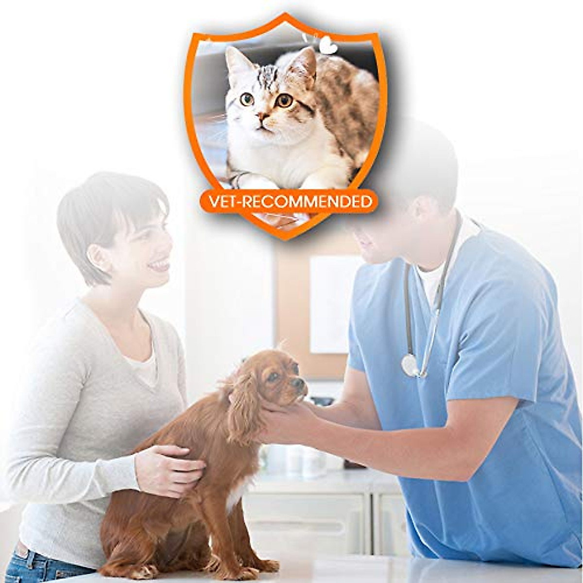 Cat Flea and Tick Treatment and Prevention, Effective Spot-On Made with Natural Formula, 2-25 lbs, (9 Month Supply)