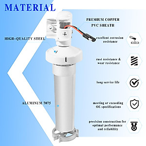 3310423.209B Torsion Assembly Rh White for 9100 Series Awning Extension Motor 12V DC Replacement for DOMETIC 3310423.209B (White)