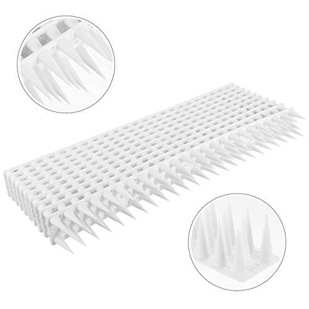 Happyyami 20 pcs Fence Wall Spikes Anti Climb Fence Wall Spikes Burglars Garden Security Anti Climb cat/Intruder Deterrent