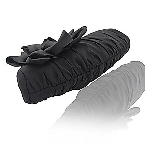 kingluck Floral Embellish Sheer Chiffon Exterior Party Clutch-evening Out Collection (black)