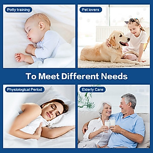 Premium Waterproof Bamboo Mattress Protector Queen Size for Cooling & Breathable,Ultra Soft Mattress Pad Cover,18 Inch Deep Pocket Fitted 8"-21"