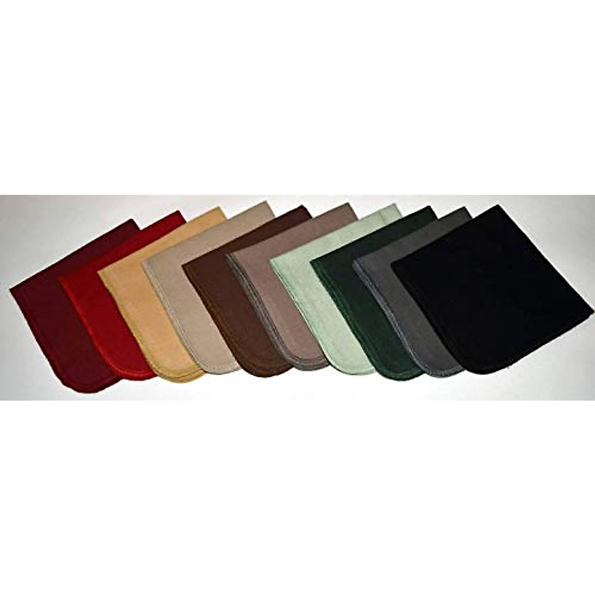 1 Ply Cotton Flannel 12x12 Inches Set of 10 Earthtones Napkins