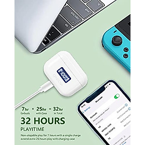 JOYHOOSH Wireless Earbuds Bluetooth Earbuds Touch Control with Charging Case Bluetooth 5.2 IPX6 Waterproof Stereo Earphones in-Ear Headphone with Mic Headset Deep Bass for Sport