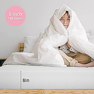 PayLessHere 8 Inch Full Gel Memory Foam Mattress Fiberglass Free/CertiPUR-US Certified/Bed-in-a-Box/Cool Sleep & Comfy Support