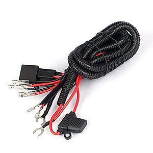 Somaer 12V Horn Wiring Harness Relay Kit For Car Truck Grille Mount Blast Tone Horns(Horn Not Included)