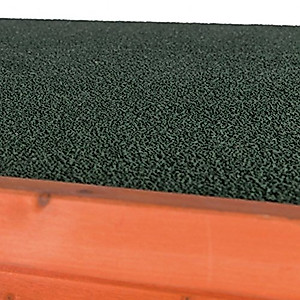 TRIXIE Natura Duck Coop with Ramp, Pull-Out Tub, Hinged Roof, Brown, 36x30x27