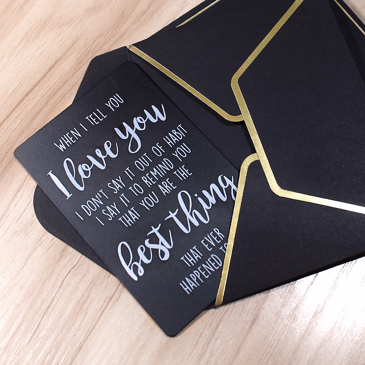 Idea for Boyfriend Engraved Wallet Insert, Wallet Insert For Him, Mini Love Note, Wallet Insert for Husband, (Card-3)