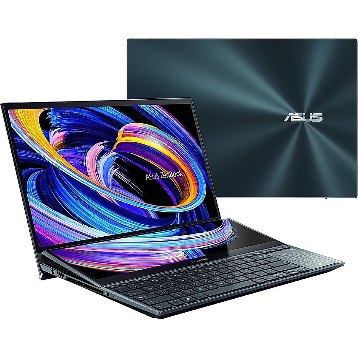 ASUS ZenBook Pro Duo 15 OLED 15.6" FHD Touchscreen Business Laptop, Intel Octa-Core i9-11900H, 32GB DDR4 RAM, 1TB PCIe SSD, GeForce RTX 3060, WiFi 6, Backlit KB, Windows 11 Pro, BROAG HDMI Cable