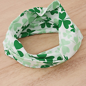 XFGLCK Toddler Kids Baby Girls St.Patrick's Day Outfits Flare Tunic Long Sleeve Dress Shirt Shamrock Print Pants Scarf Sets (Green St.Patrick's day outfits, 2-3 Years)