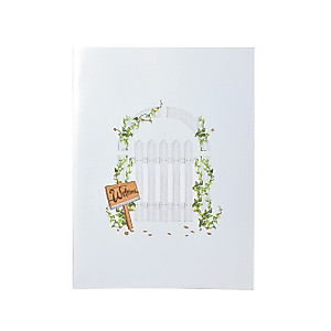 Teabug Cards New Home Card, House Pop Up Card, Congratulations for New Home, Realtor, House Warming, Birthday, Mothers Day, Father's Day, Retirement