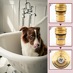 LIBERFLOW Faucet Cartridge Parts Compatible with Hansgrohe 94009000 Hot Widespread Faucet Cartridge 1-inch Spare Part in