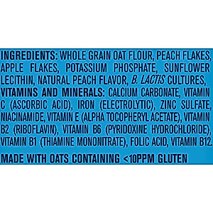 Gerber Baby Cereal 2nd Foods Probiotic, Powerblend, Oatmeal Lentil Peach Apple, 8 Ounce (Pack of 6)