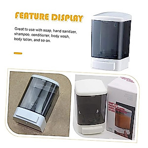 SHOWERORO Manual Soap Dispenser Hand Wash Wall Holder Wall Stand Foams Soap Dispenser Hotel Soap Dispenser Automatic Soap Dispenser Foaming Soap Dispenser Shampoo Household Plastic