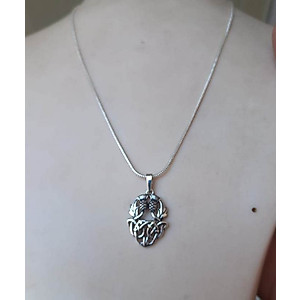 COMAT CRAFT Beautiful Scottish Thistly Cirsium Flower Scotland National Symbol Necklace 18"