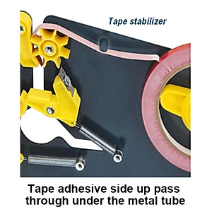 E-605K/799B Excell Steel Tape Bag Sealer with Two 1/2 inch Bag Sealing Tape, Plastic Bag Sealer Poly Bag Sealer for Meat Bread, Heavy Duty Metal Produce Bag Sealing Taper Dispenser +LuxProdX Sticker