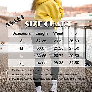 ASAGI Striped Scrunch Butt Lifting Workout Leggings for Women High Waist Yoga Pants Seamless Booty Gym Tights(2#-Black,X-Large)