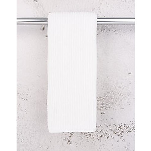 Everplush Absorbent Bar Mop Kitchen Towels, Set of 3, White