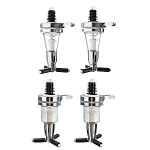 BTuregsau 6Pcs 45Ml/1.5Oz Bar Butler Wall Mounted Replacement Nozzle Shot Dispenser for Revolving Liquor Bottle Holder
