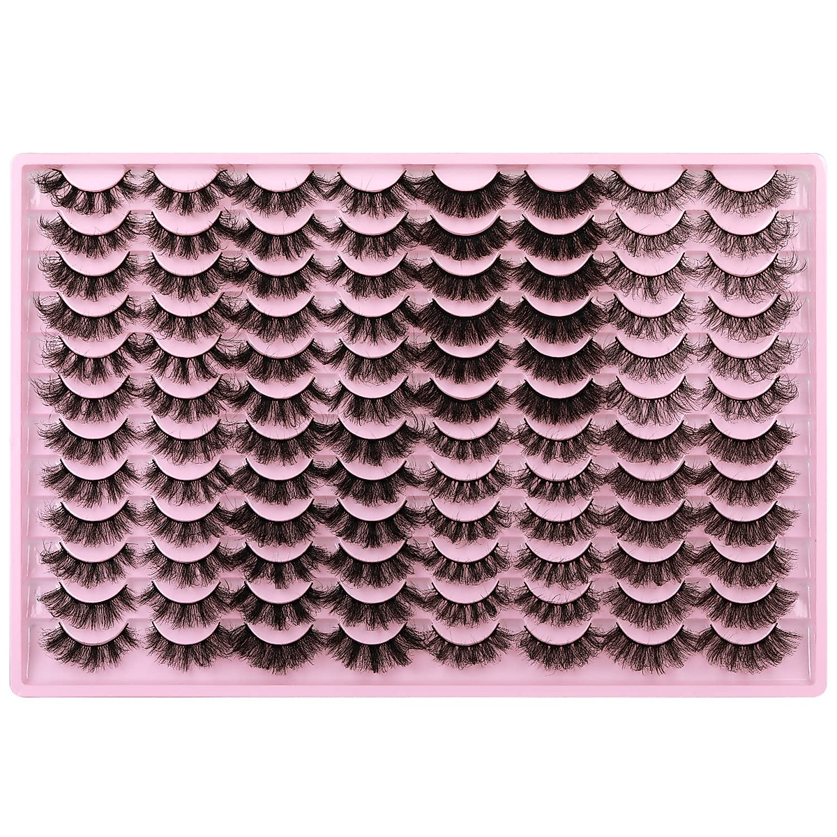 48 Pairs Mink Lashes Fluffy Thick Eyelashes 8 Styles Mixed Dramatic Long Faux Mink Eye lashes Pack 10D Curl Wholesale Luxury Soft Fake Eyelashes