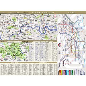 StreetSmart® London Map by VanDam - City Center Street Map of London, England - Laminated folding pocket size city travel and Tube map with all museums, attractions, hotels and sights; 2024 Edition