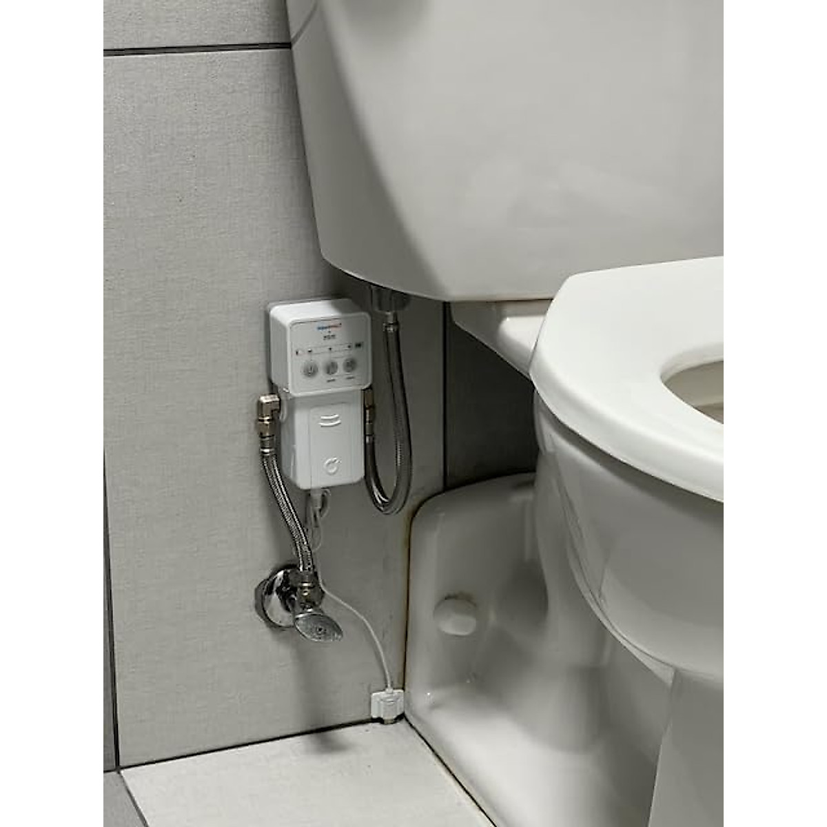 aquaHALT Smart Water Toilet Leak Detector Alarm and Automatic Shut Off Valve - Water Sensor Alarm Shut Off Tool - Easy Installation - Battery Operated - Protect Your Home from Water Damage